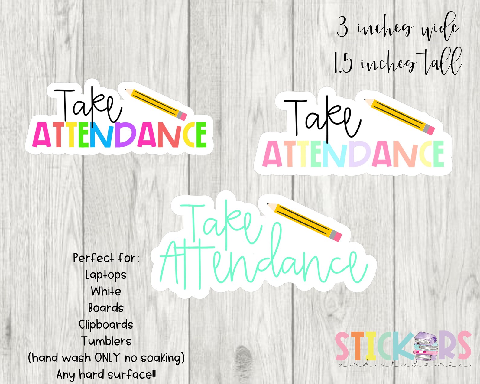 Take Attendance Teacher Sticker * Matte Vinyl Sticker - Etsy