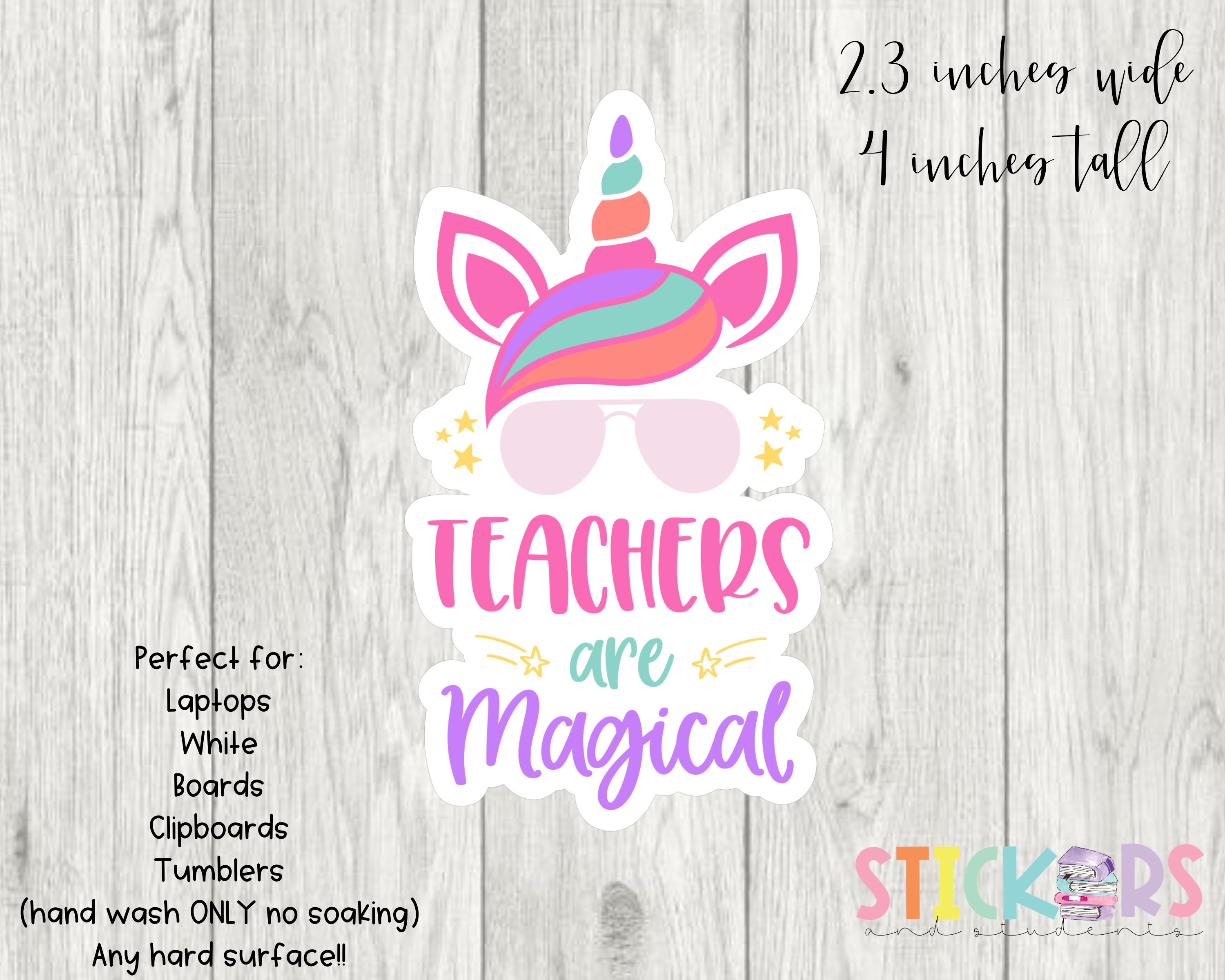 Teachers Are Magical Teacher Sticker * Matte Vinyl Sticker - Etsy Ireland