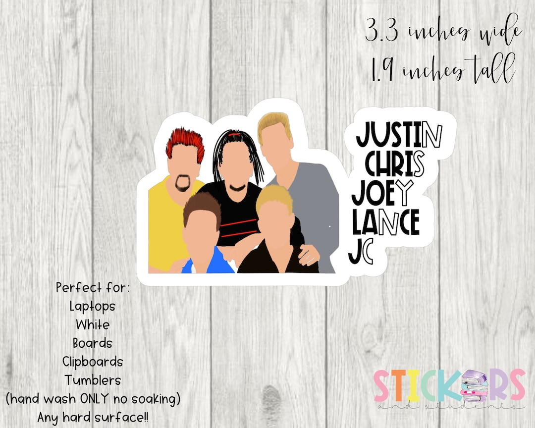 NSYNC Hand-drawn Sticker * NSYNC Name Sticker * Teacher Sticker * NSYNC ...