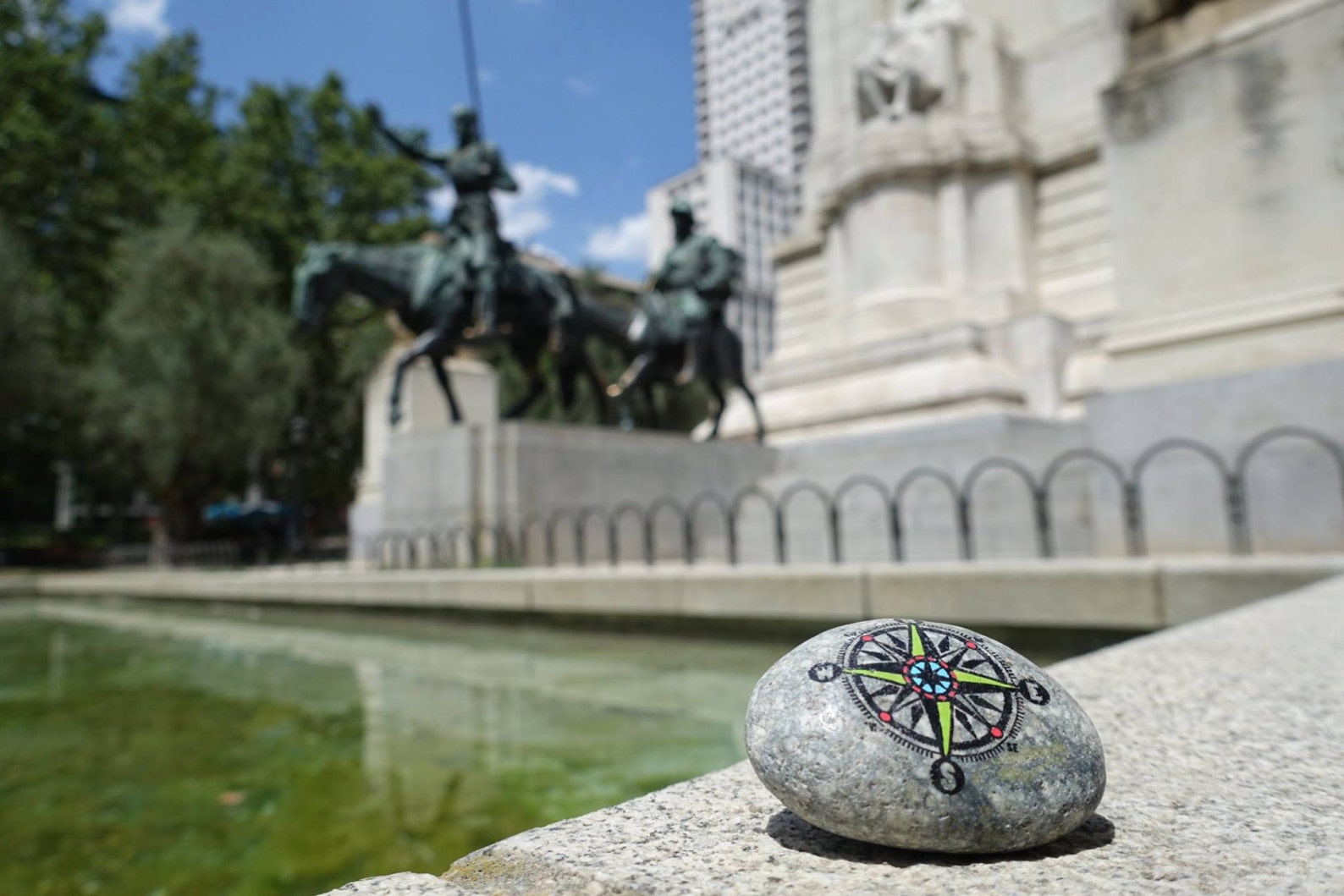 Travel Stone // Compass // Gift for Travelers // Farewell Gift - Etsy