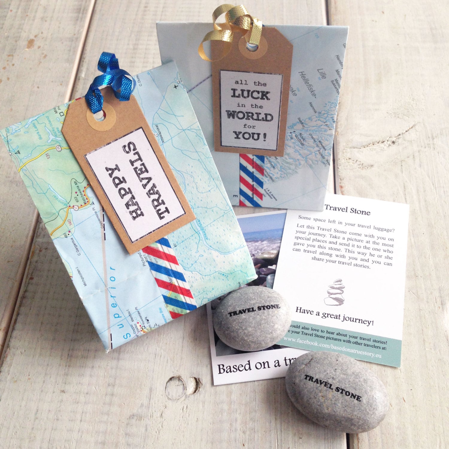 Travel Stone // Compass Stone // Gift for Travelers // - Etsy UK