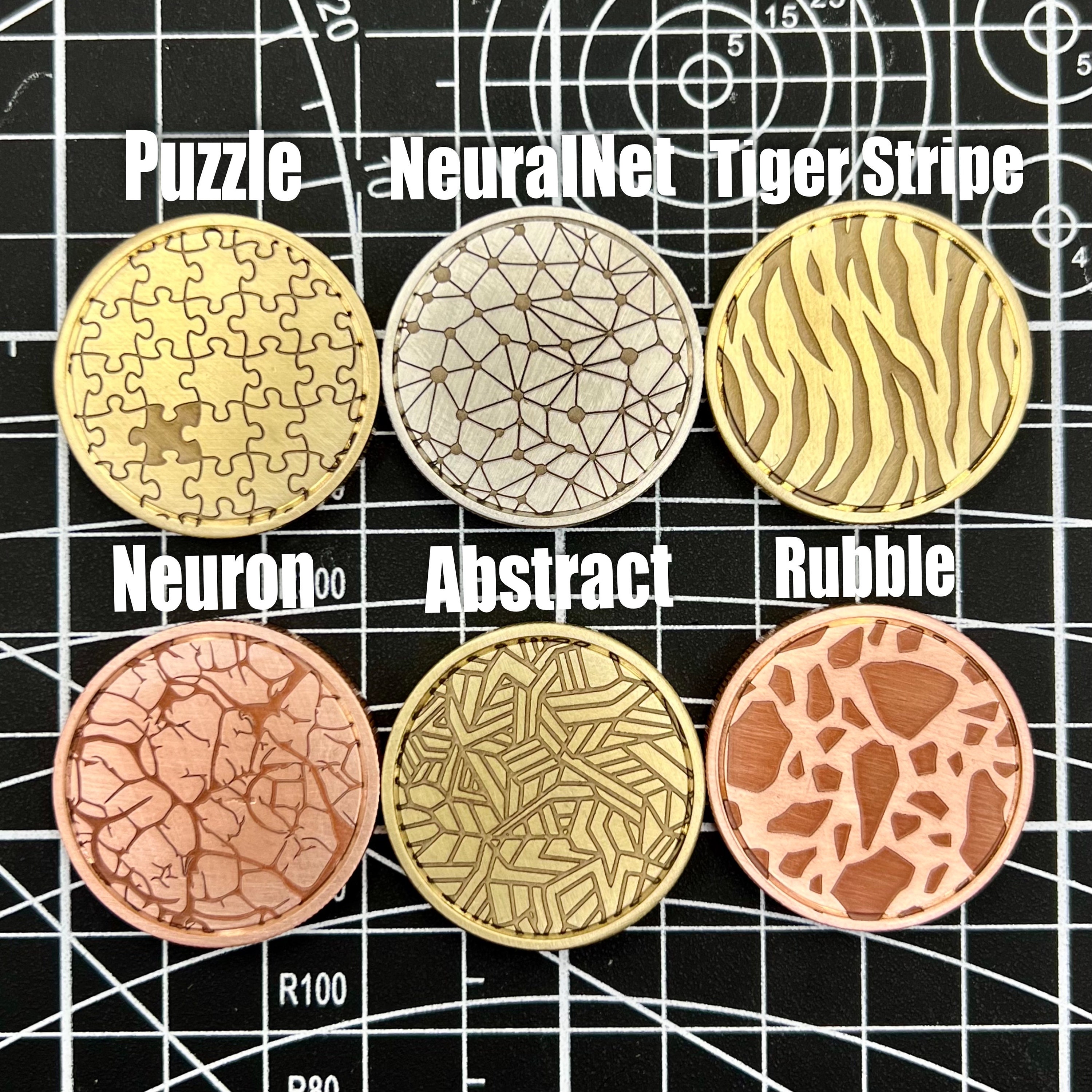 Coinfig Haptic Modular Magnetic Coin Brass - Etsy