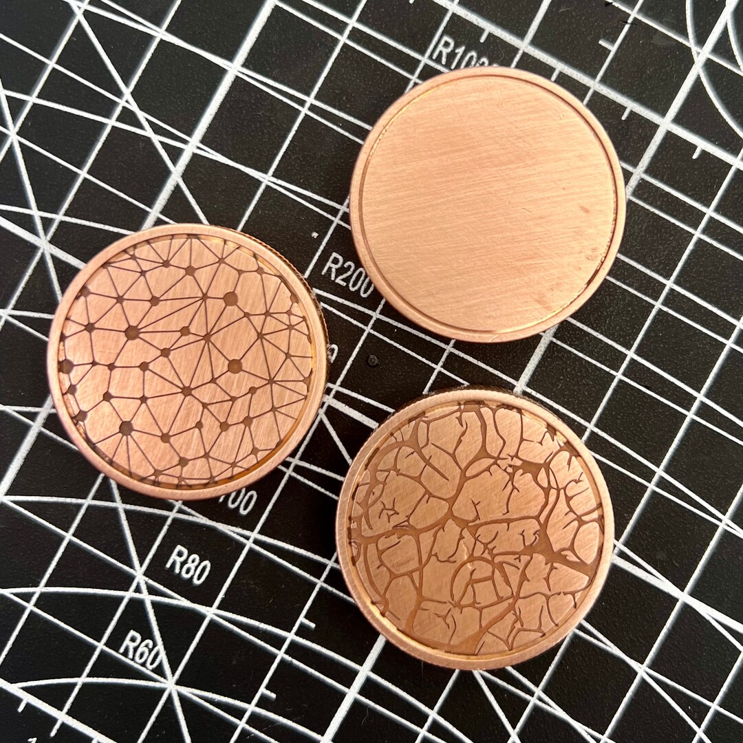 Coinfig Roto - Magnetic Rotating Haptic Clicker Coin - Copper - Etsy