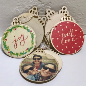 Photo Christmas Ornament, Photo on Wood, Custom Christmas Ornament ...