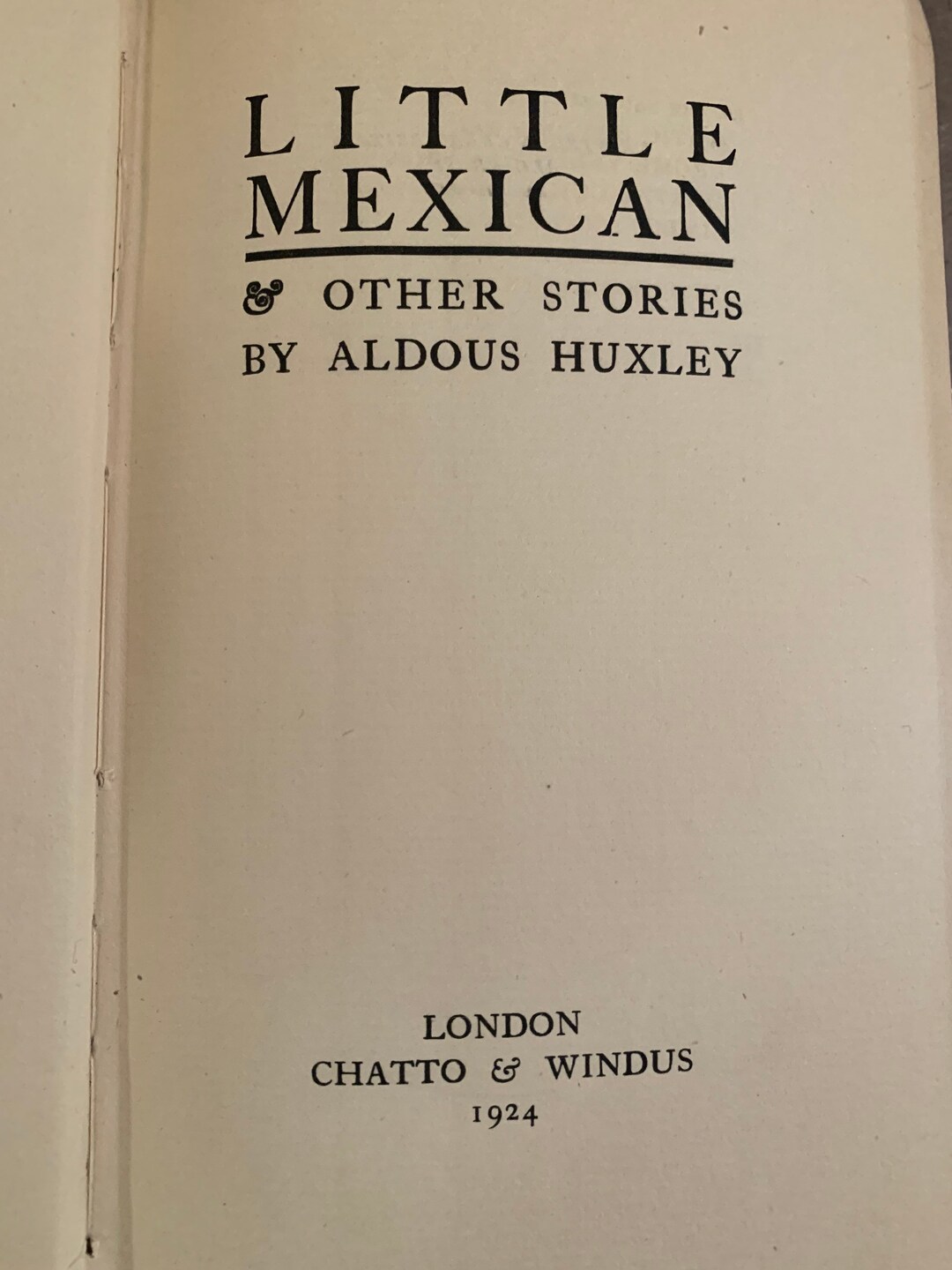 Little Mexican & Other Stories by Aldous Huxley 1924 UK - Etsy