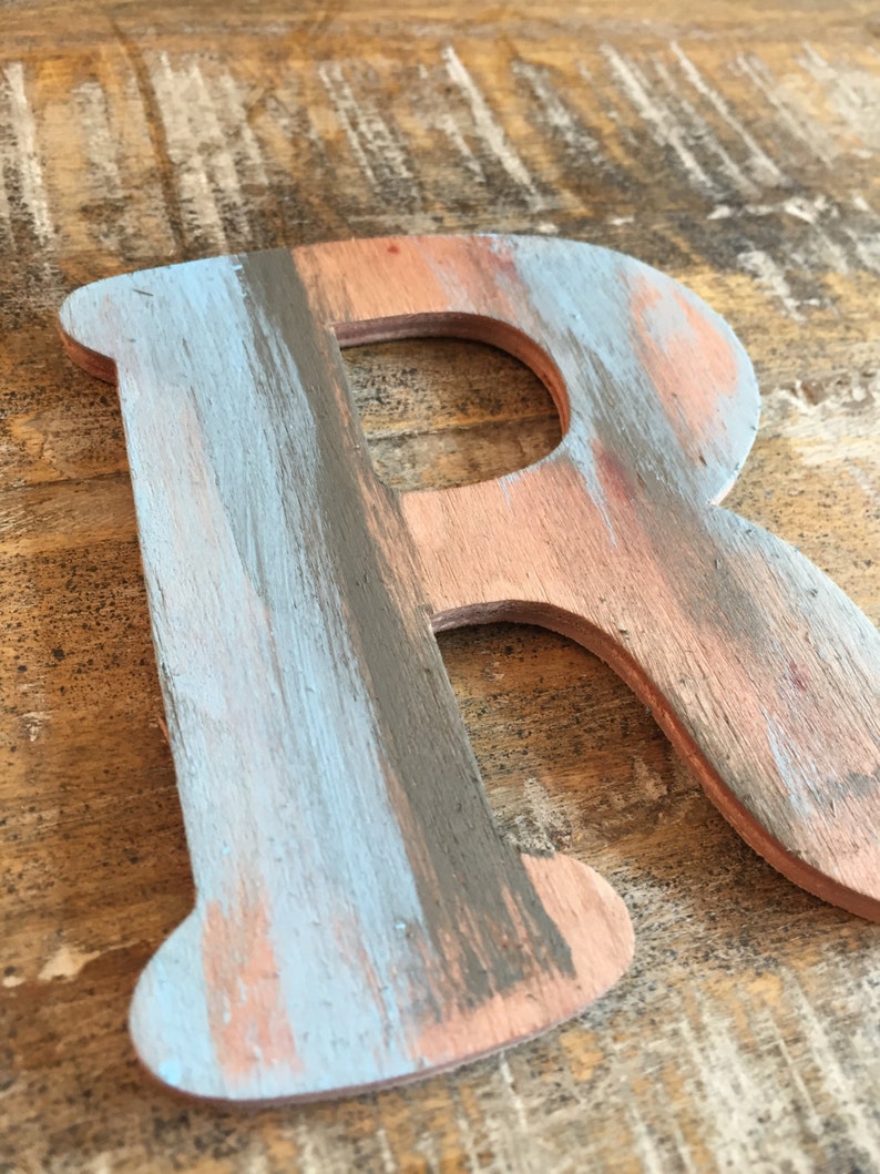 Rustic Letter 'R' Monogram Ornament Magnet Rustic - Etsy