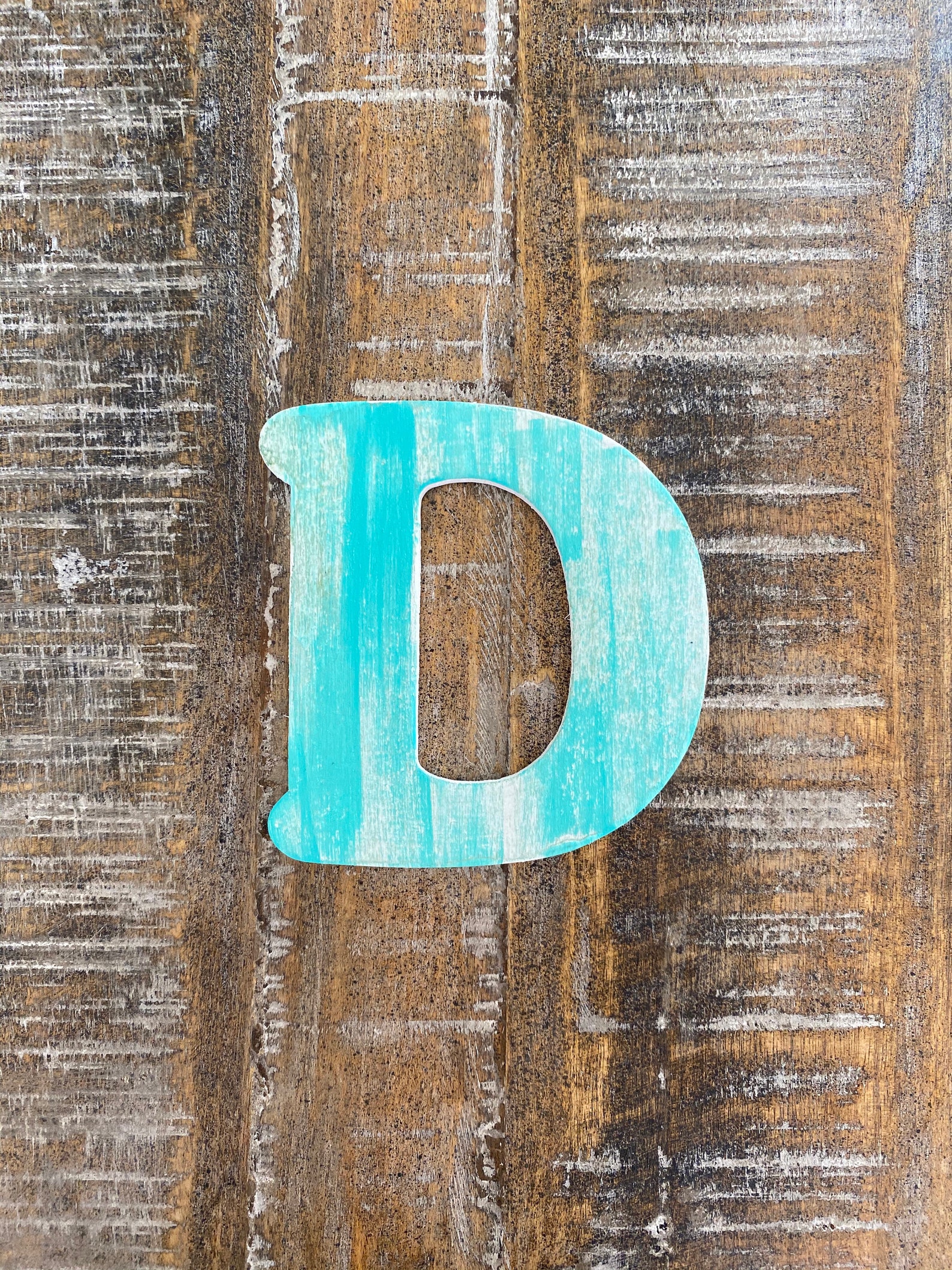 Rustic Beach Tropical Letter 'D' Monogram, Seaside Ornament, Seashore ...