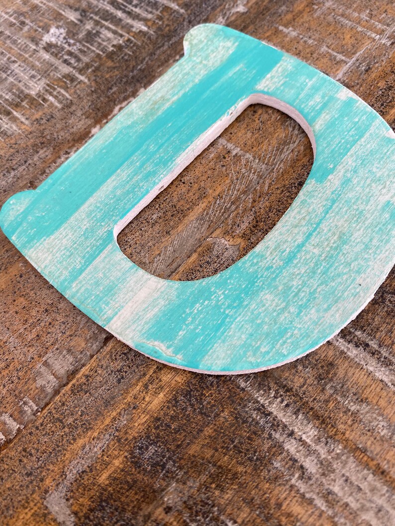 Rustic Beach Tropical Letter 'D' Monogram Seaside - Etsy