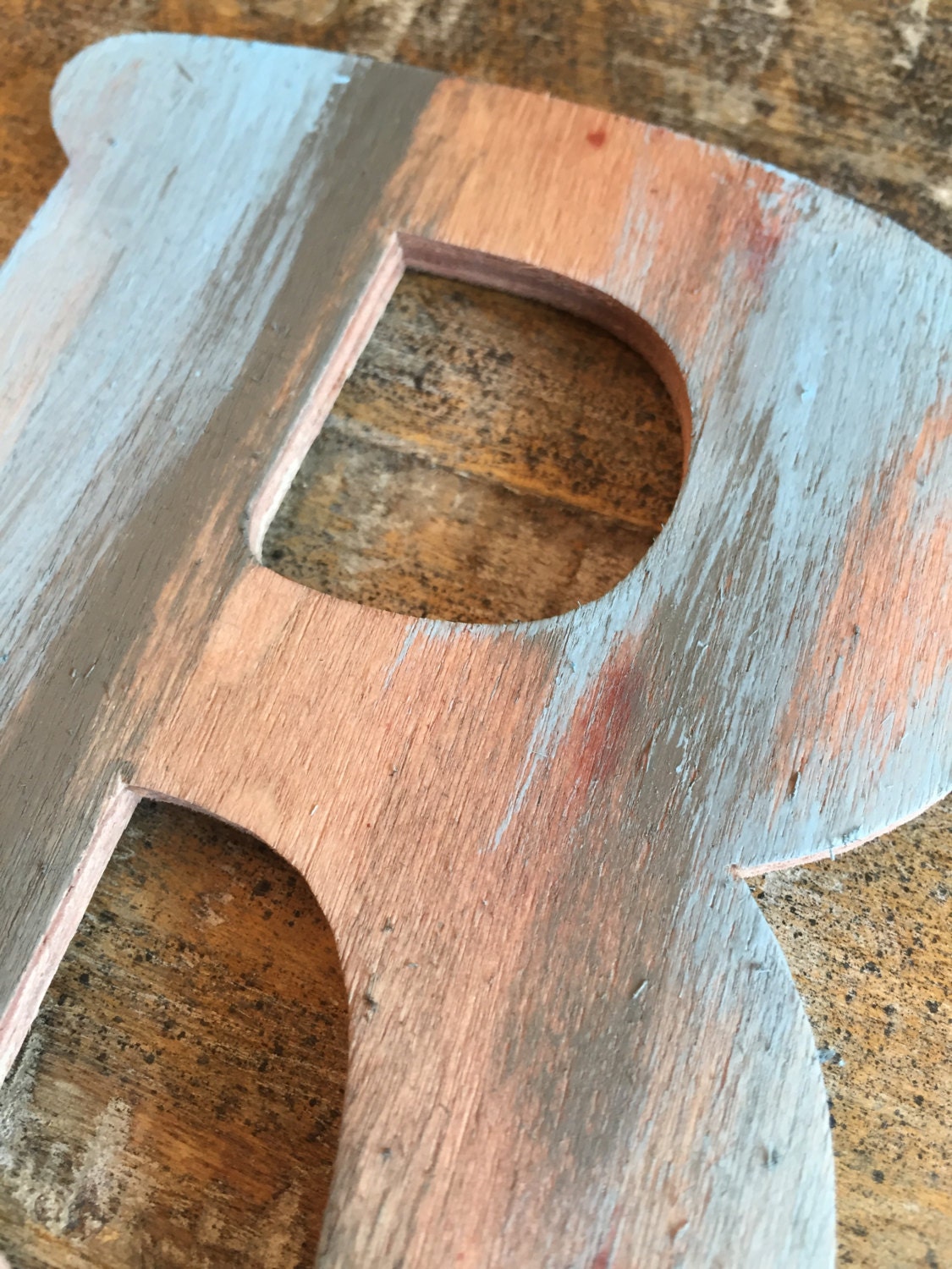 Rustic Letter 'R' Monogram Ornament Magnet Rustic - Etsy