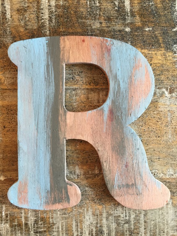 Rustic Letter 'R' Monogram Ornament Magnet Rustic | Etsy