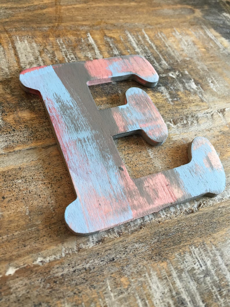 Rustic Letter 'E' Monogram, Ornament, Magnet, Rustic Home Decor ...