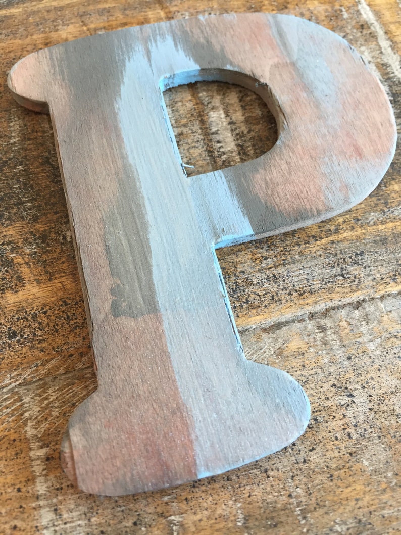 Rustic Letter 'P' Monogram, Ornament, Magnet, Rustic Home Decor ...