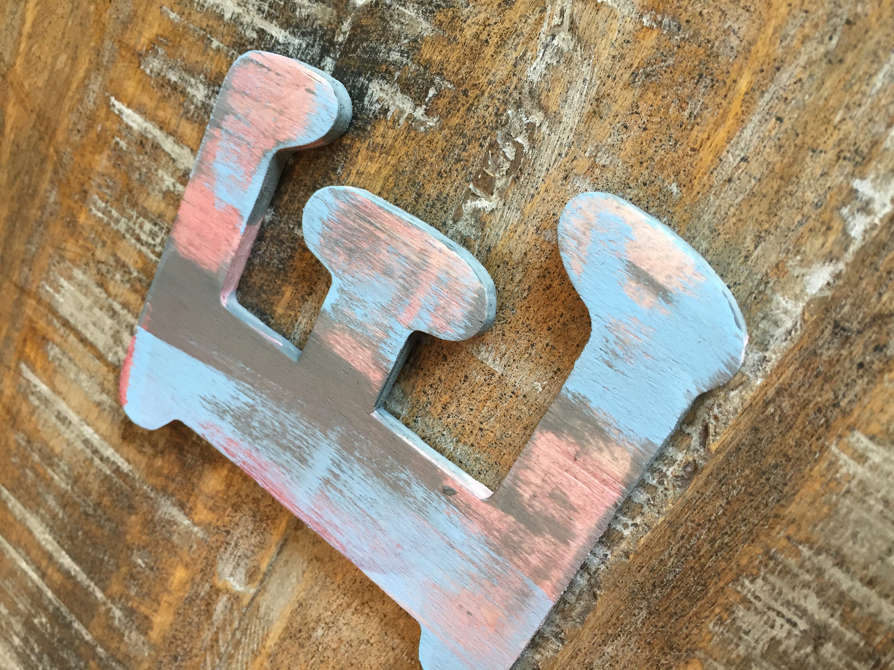 Rustic Letter 'E' Monogram, Ornament, Magnet, Rustic Home Decor ...