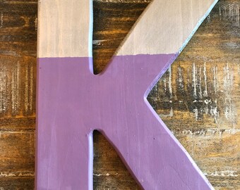 The Letter K In Purple