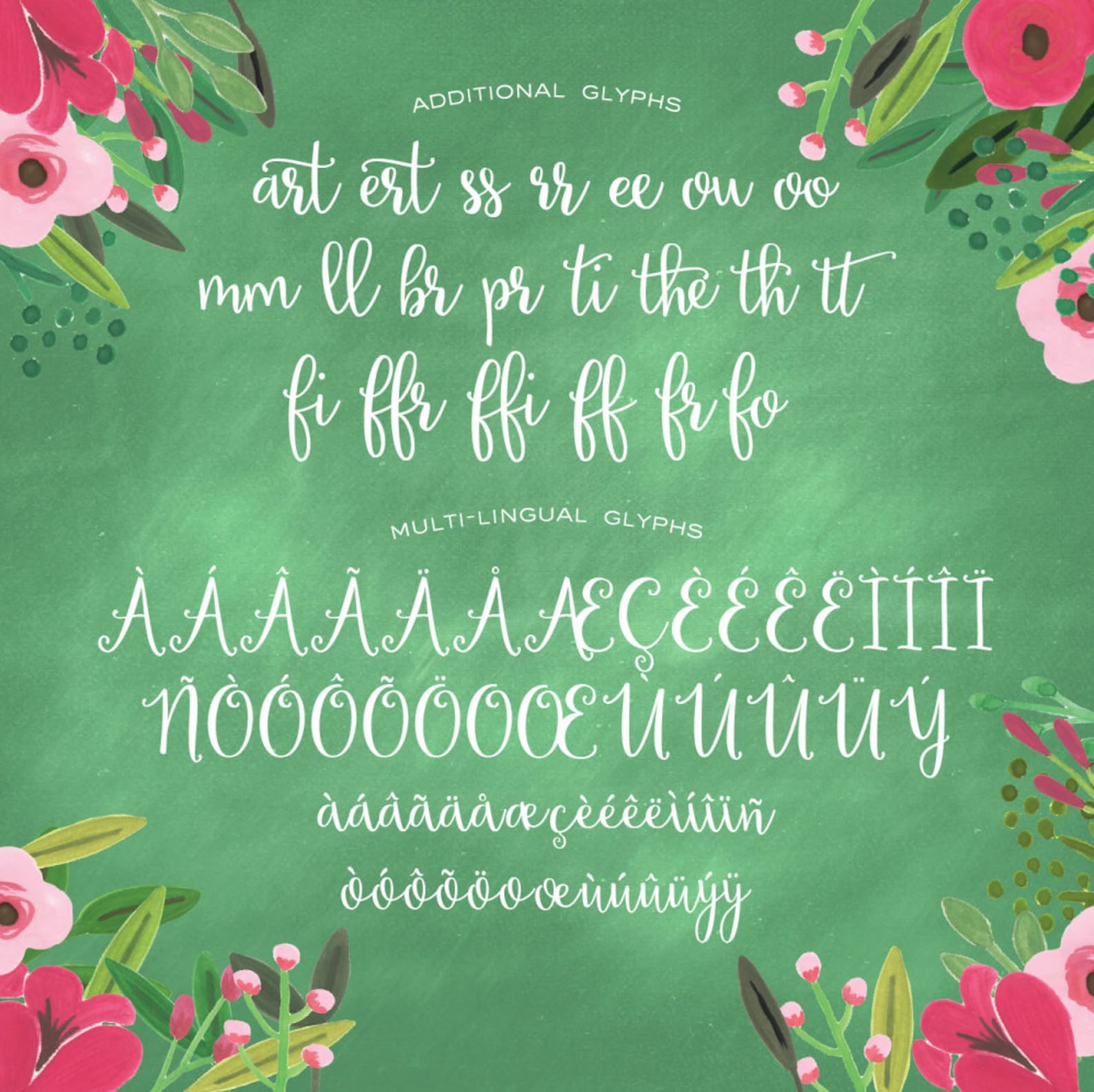 Sweet Peony Hand-lettered Font Download - Etsy