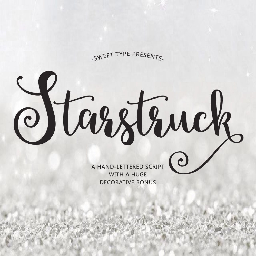 Starstruck Hand-lettered Font Download - Calligraphy Script ...