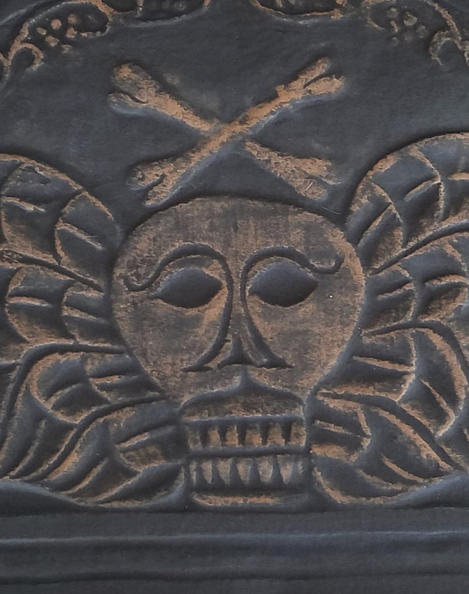 Colonial Connecticut Winged Death Head Gravestone Impression | Etsy