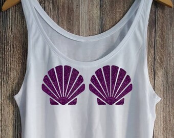 Seashell crop top | Etsy