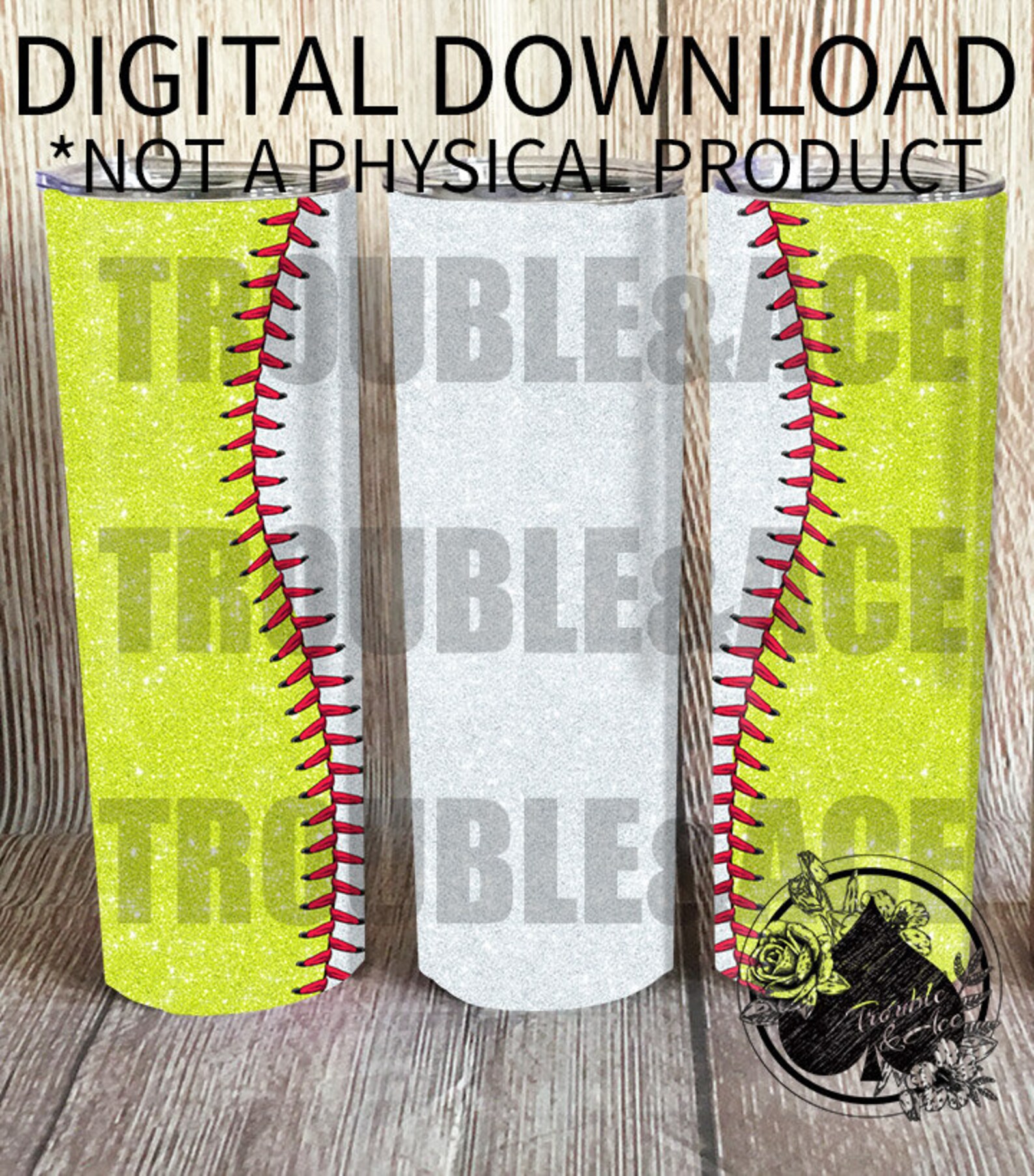 Glitter Baseball Softball Stitches Double Seam Design 20 Oz - Etsy