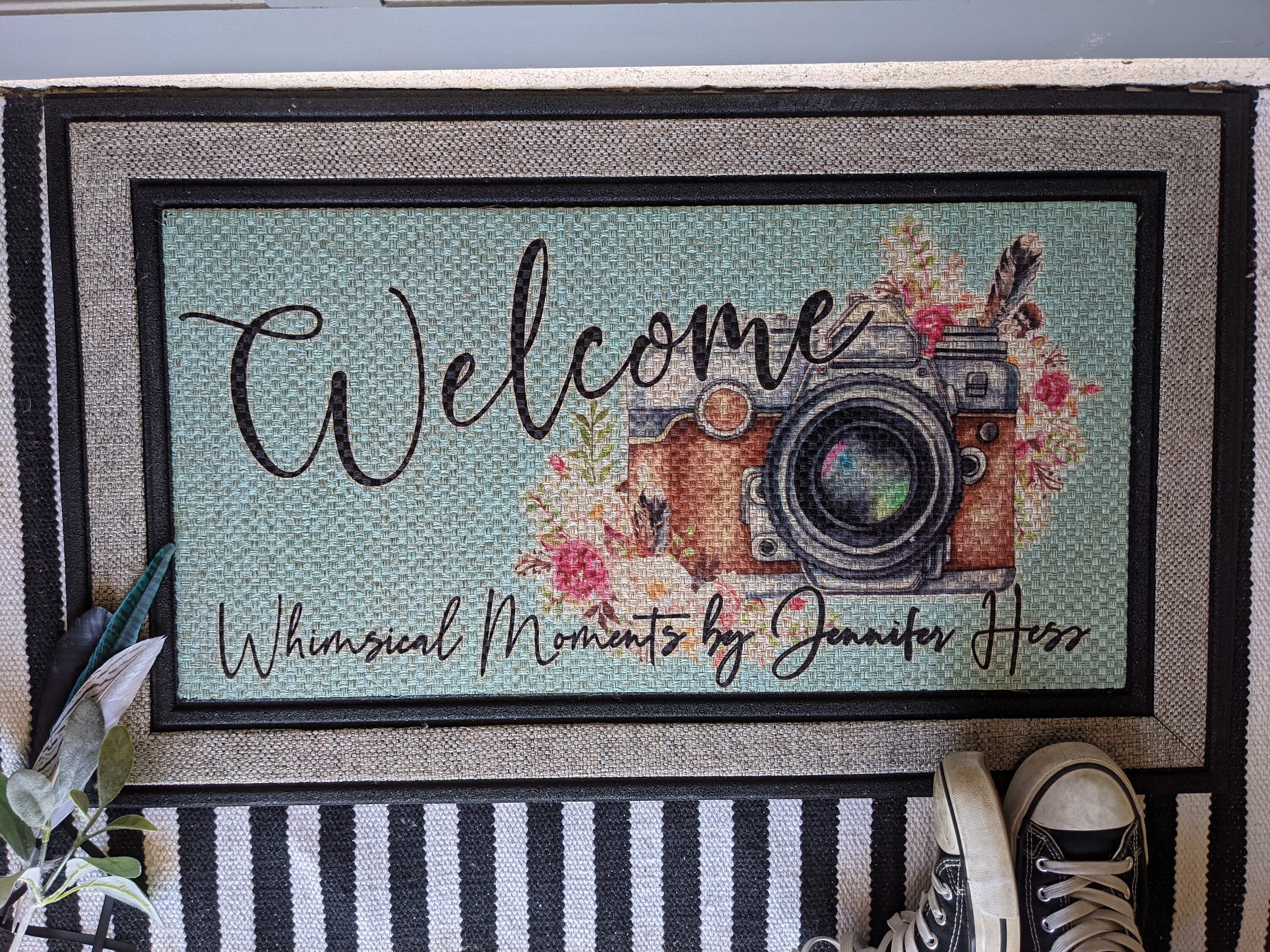 Custom Logo Welcome Mat: Personalized Business Doormat, Indoor/outdoor ...