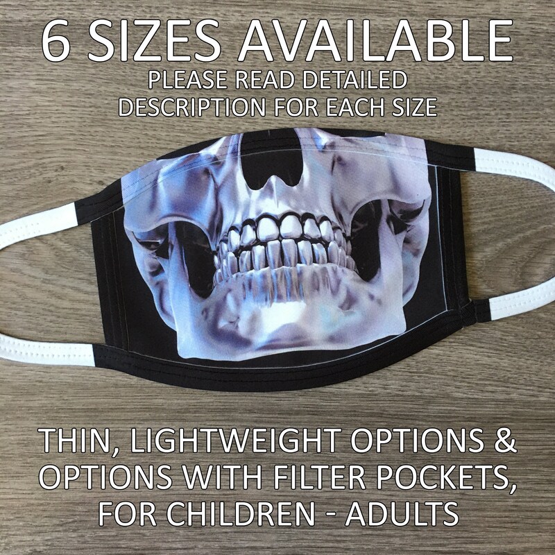Skeleton Face Mask - Etsy