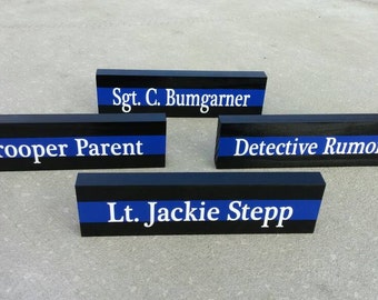 Police name plate | Etsy