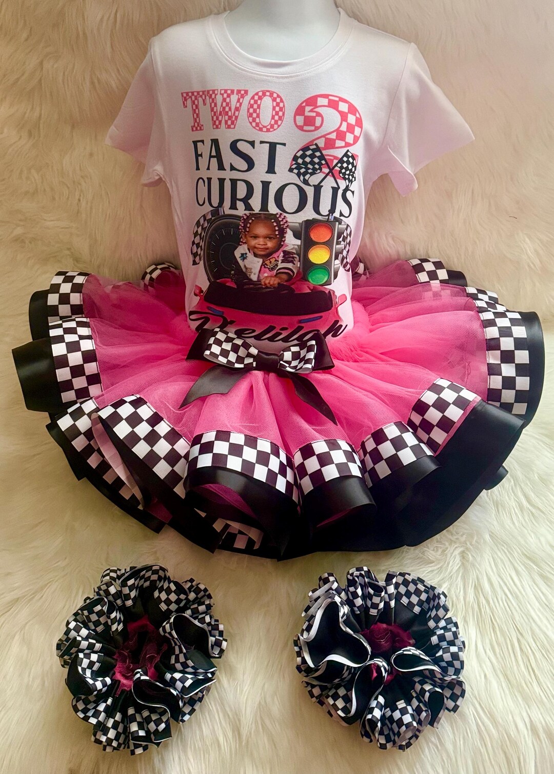 Personalized Two Fast Birthday Outfit: Race Car Tutu Set - Etsy