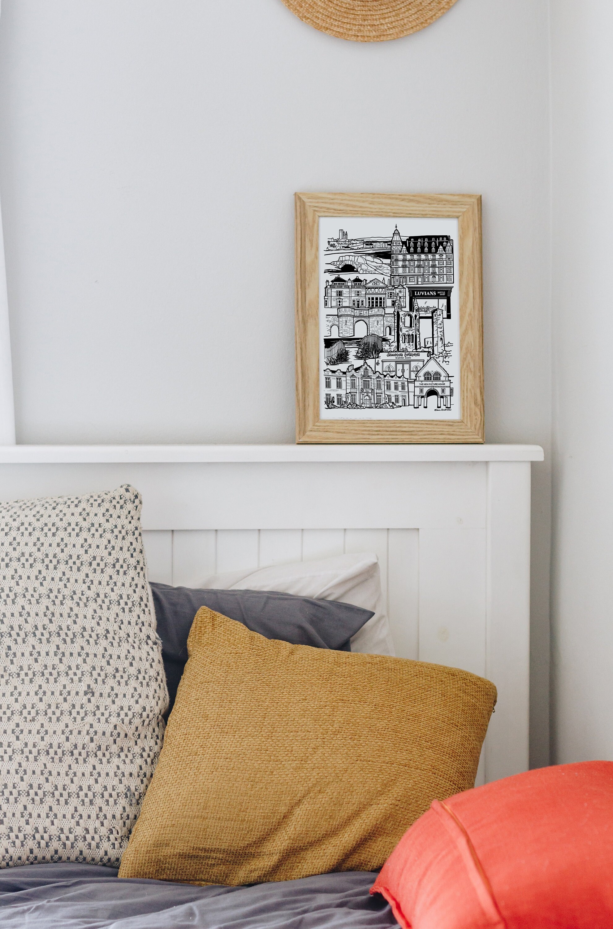 St Andrews Landmark Illustration Print. St Andrews Skyline | Etsy