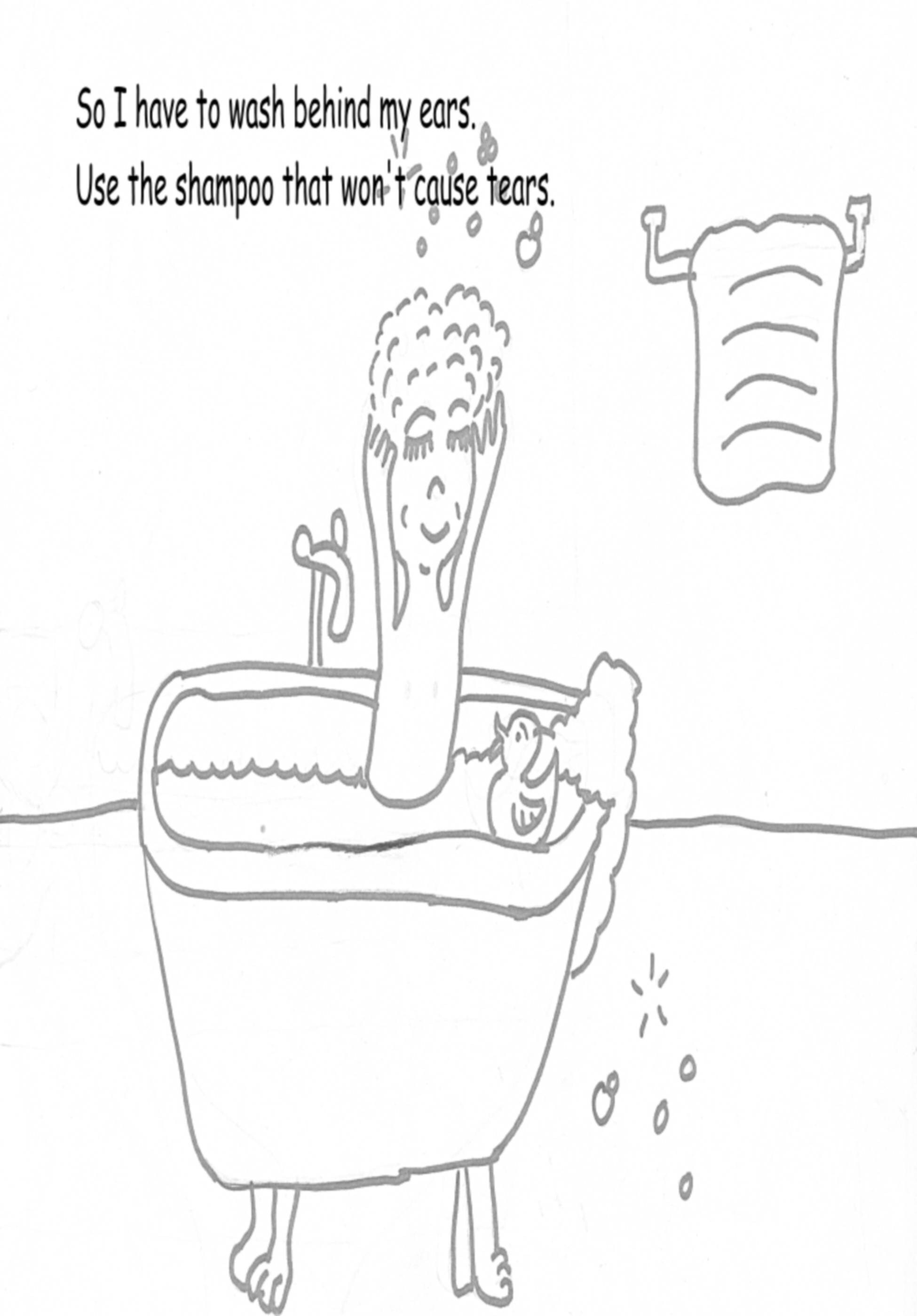 Coloring Book Story for Little Girlsit's Bath - Etsy