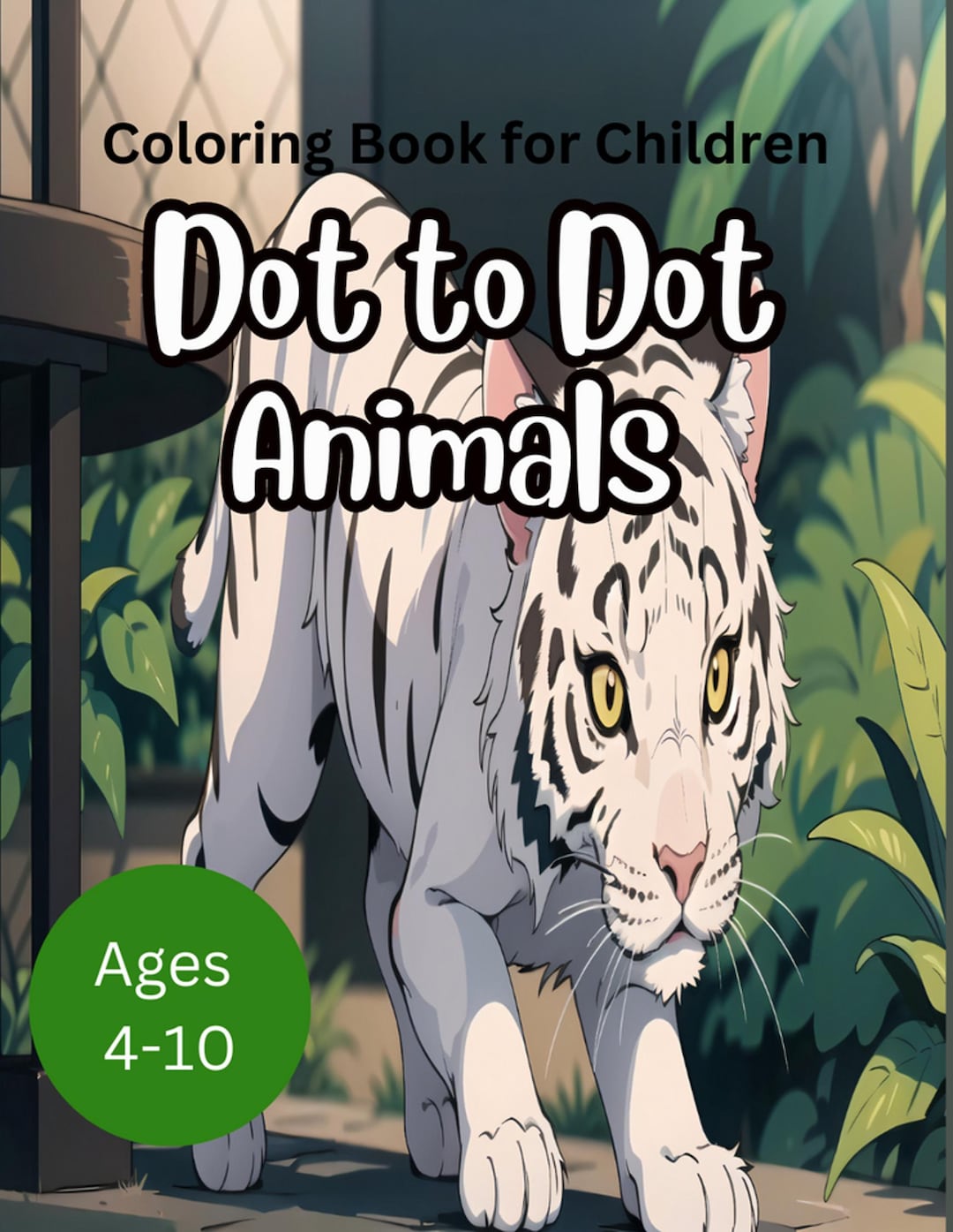 Dot to Dot Jungle Animals Coloring Book-jungle Animal Coloring Pages ...