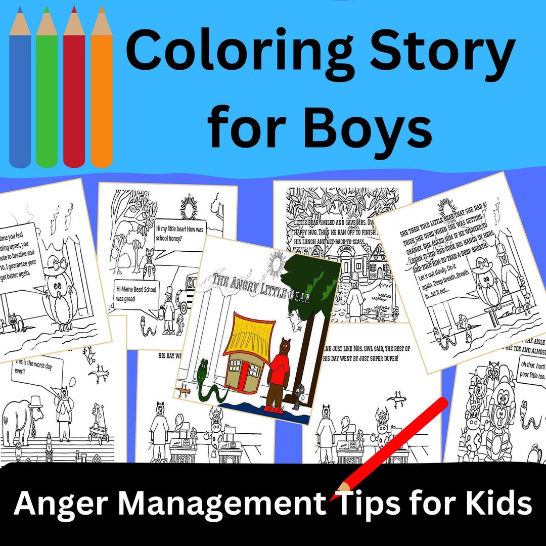The Angry Little Bear Story About Anger Management for Kids-books About ...