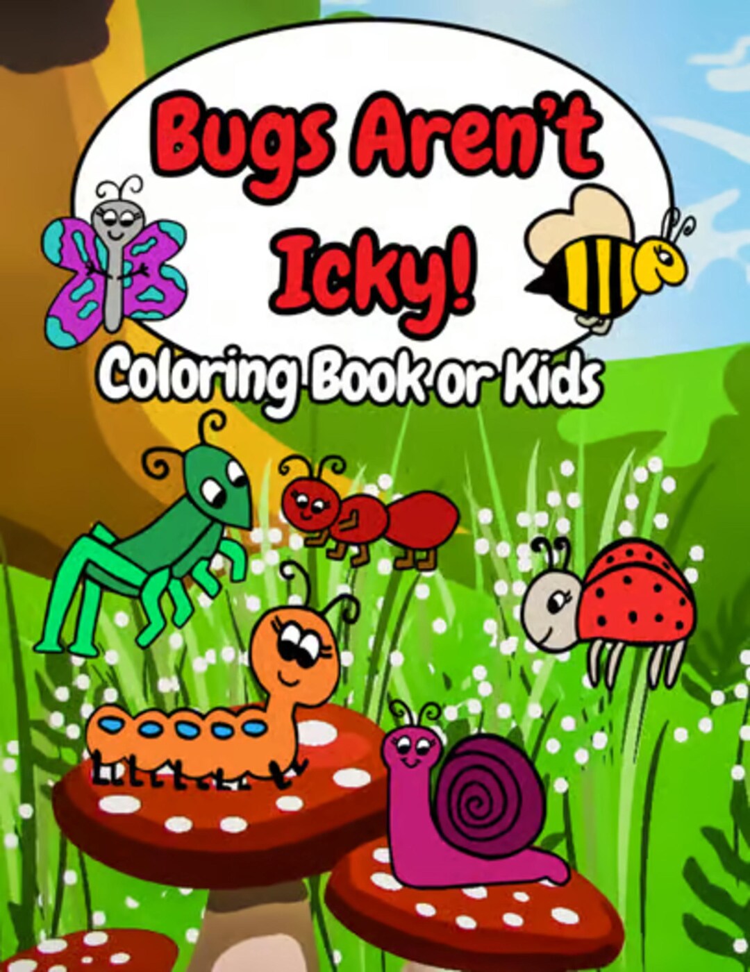 Bug Coloring Book for Kids | Overcoming Fear of Insects, Preschool ...
