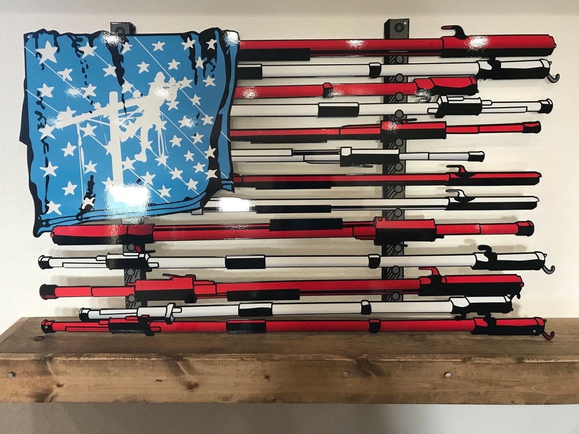 Mega Lineman American Flag With Shotgun Sticks - Etsy