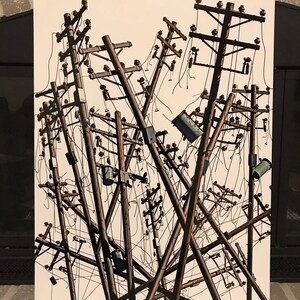 Powerline Art - Etsy
