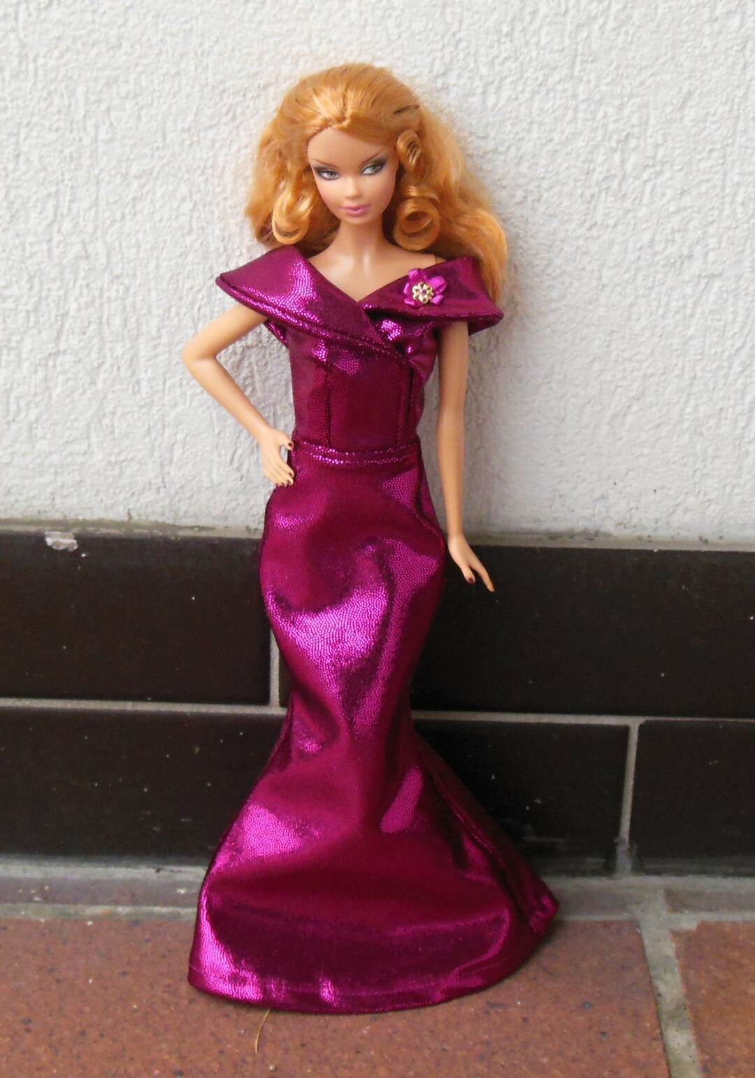 Purple Dress for Barbie, Barbie Doll Outfit, Handmade. - Etsy