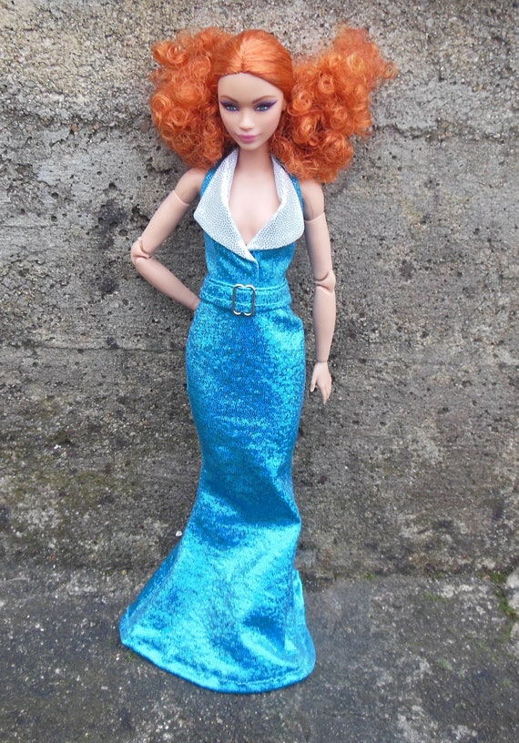 Doll Clothing Fashion Doll Clothes Blue Dress With Belt for 11 5 Inch Fashion Dolls Doll Outfit in 1 6 Scale Handmade Etsy UK
