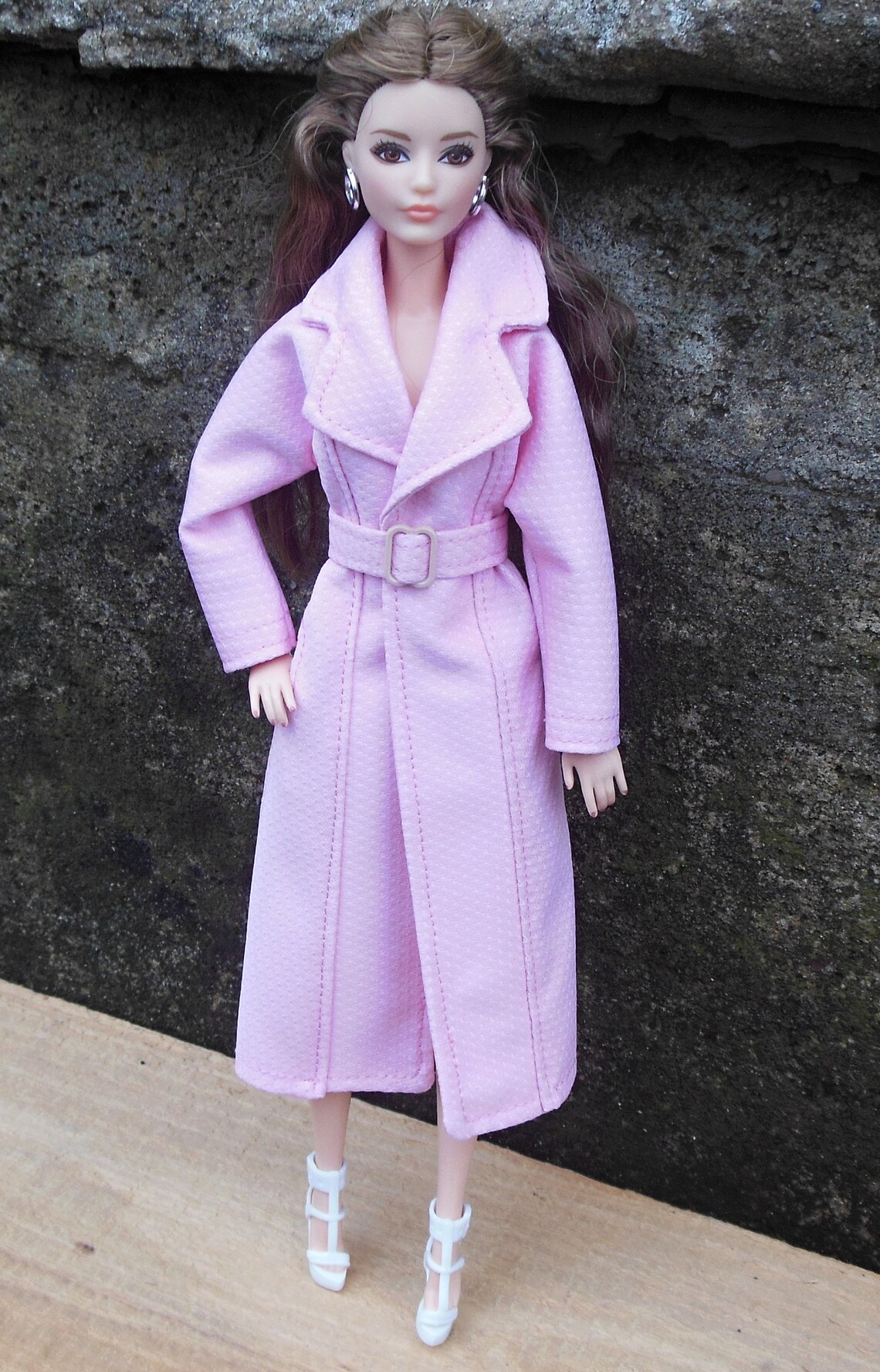 Doll Clothing | Fashion Doll Clothes | Long Coat With Belt for 11,5 ...