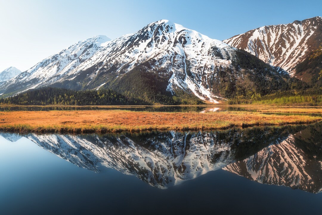 Alaska Mountain Morning Light Landscape Photograph, Seward, Denali ...