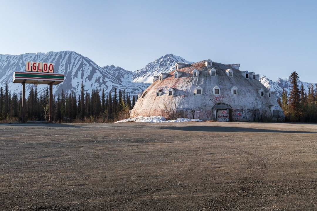 Igloo Alaska Hotel Photograph, Abandoned, Dilapidated, Rural, Northan ...