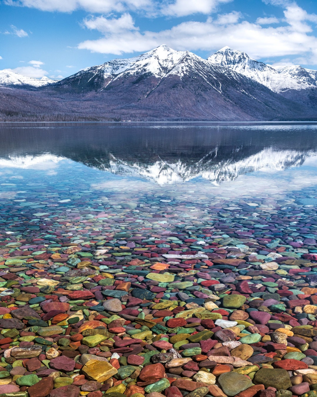 Glacier National Park Landscape Photograph, Clear Water, Colorful River ...