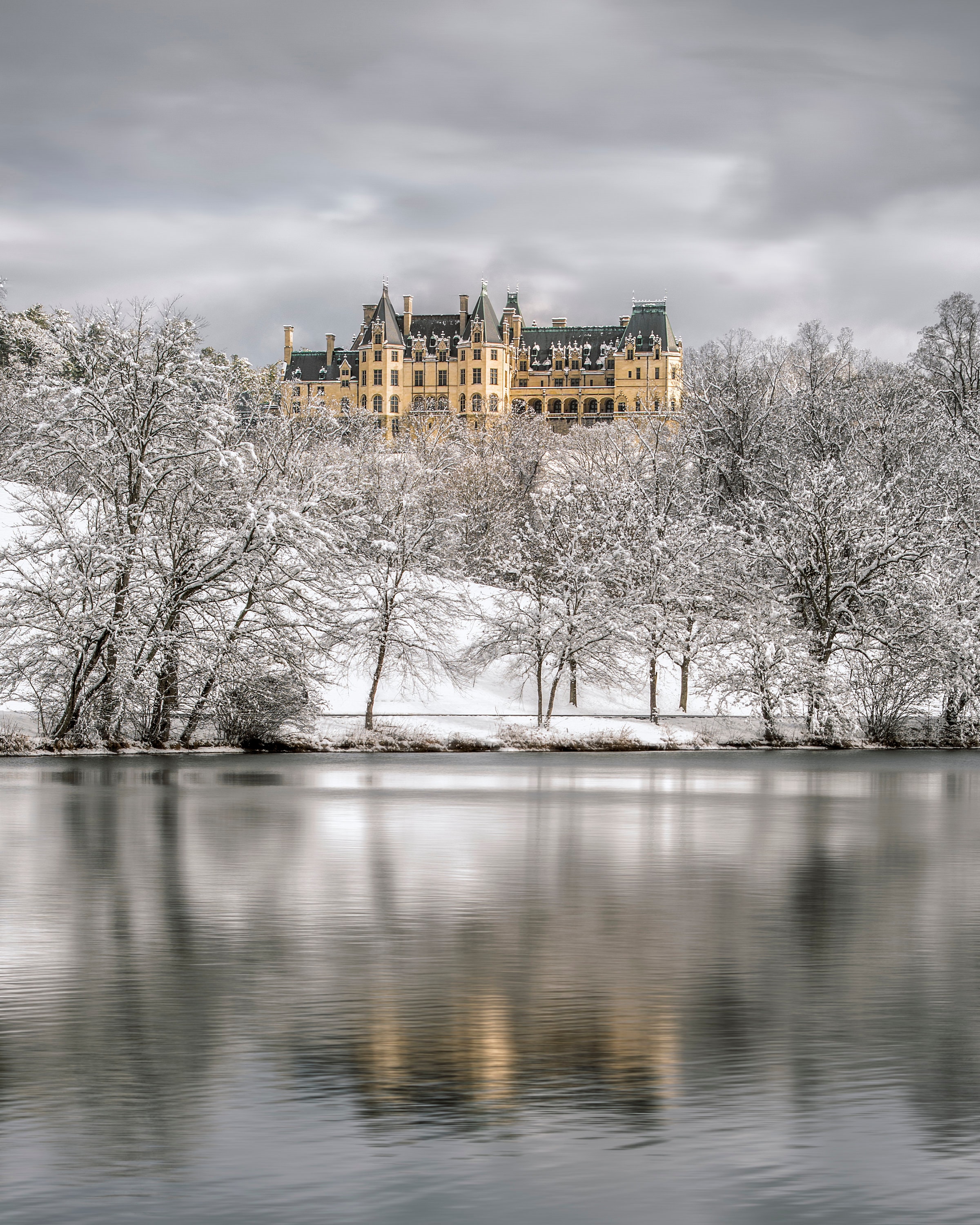 Biltmore Estate Photograph, Asheville, Winter, Water Reflection ...