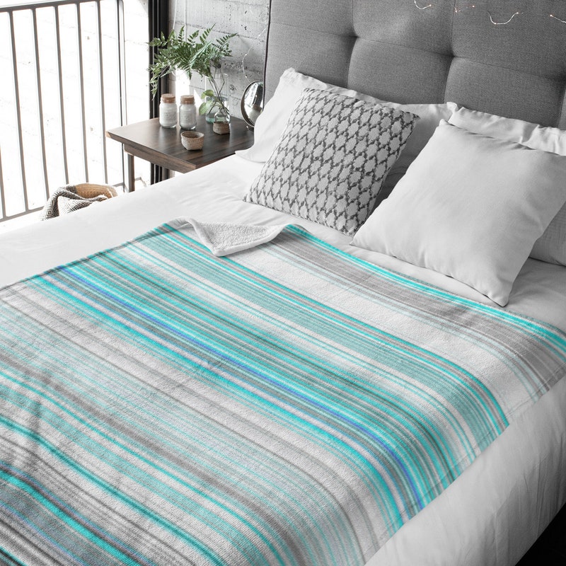 Turquoise Gray Decor - Etsy
