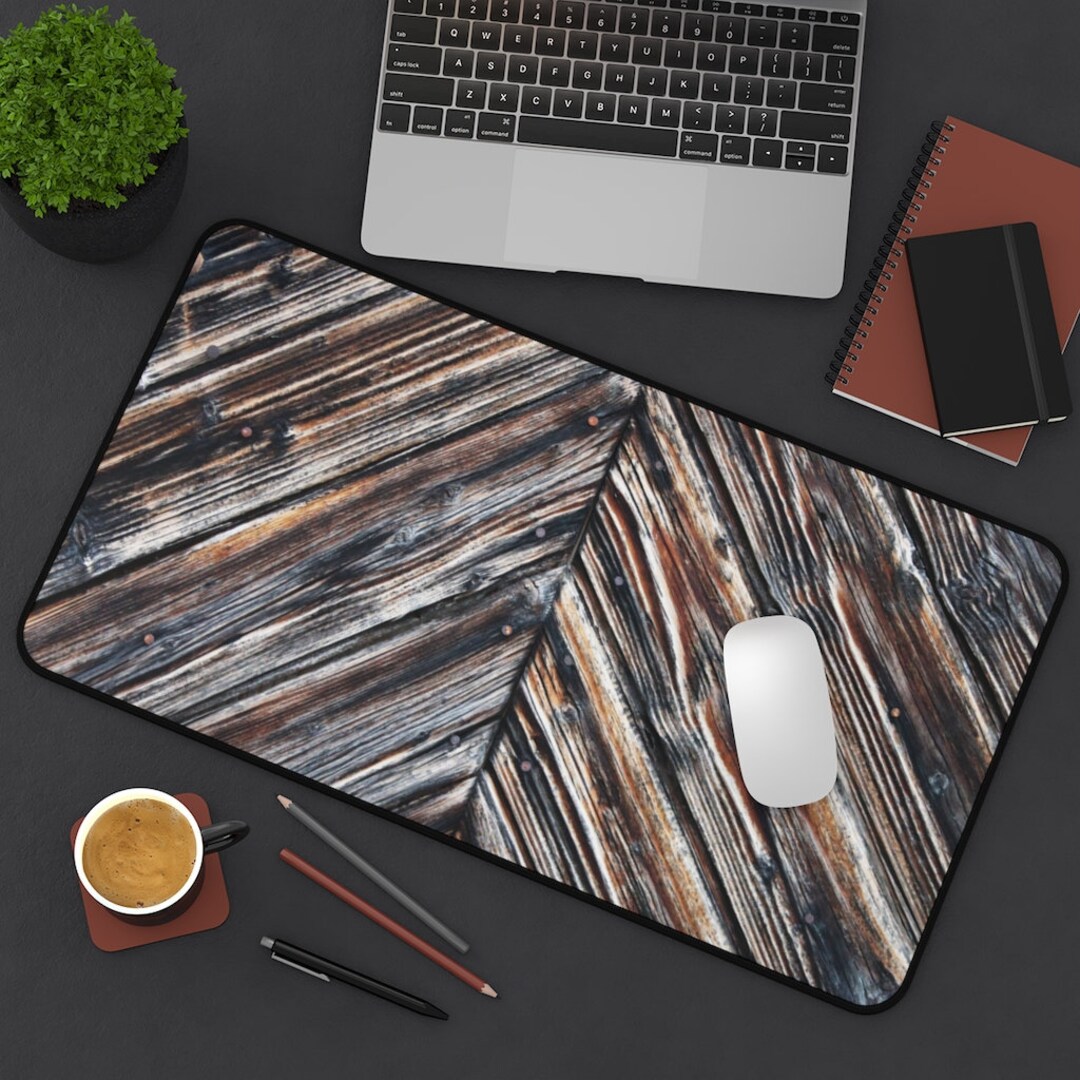 Rustic Barnwood Door - Desk Mat, Mouse Pad, Table Protector, Home ...
