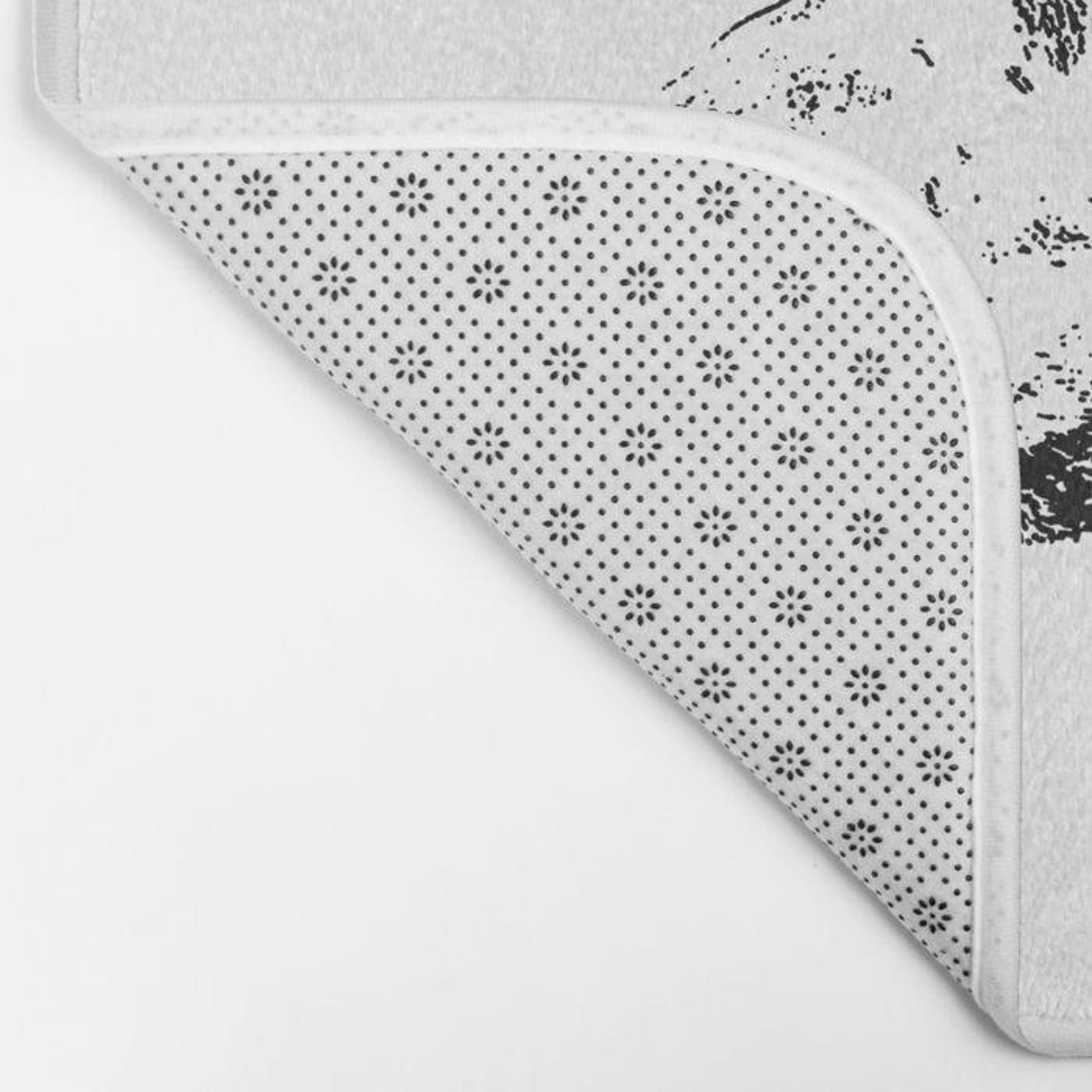 Bath Mat Dog Black and White Animal Bathroom Decor - Etsy