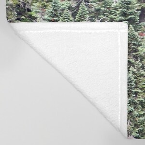 Throw Blanket, Tree Tops, Green, Modern Decor, Fleece Blanket, Home ...