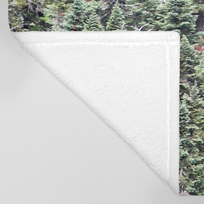 Throw Blanket, Tree Tops, Green, Modern Decor, Fleece Blanket, Home ...