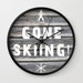 Gone Skiing Wall Clock, Modern Clock, Ski House Wall Clock,home Decor ...