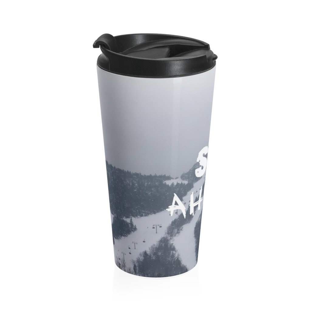 Ski Aholic - Travel Mug, Skiing Inspired Ski Home Decor, Skiing Gift ...
