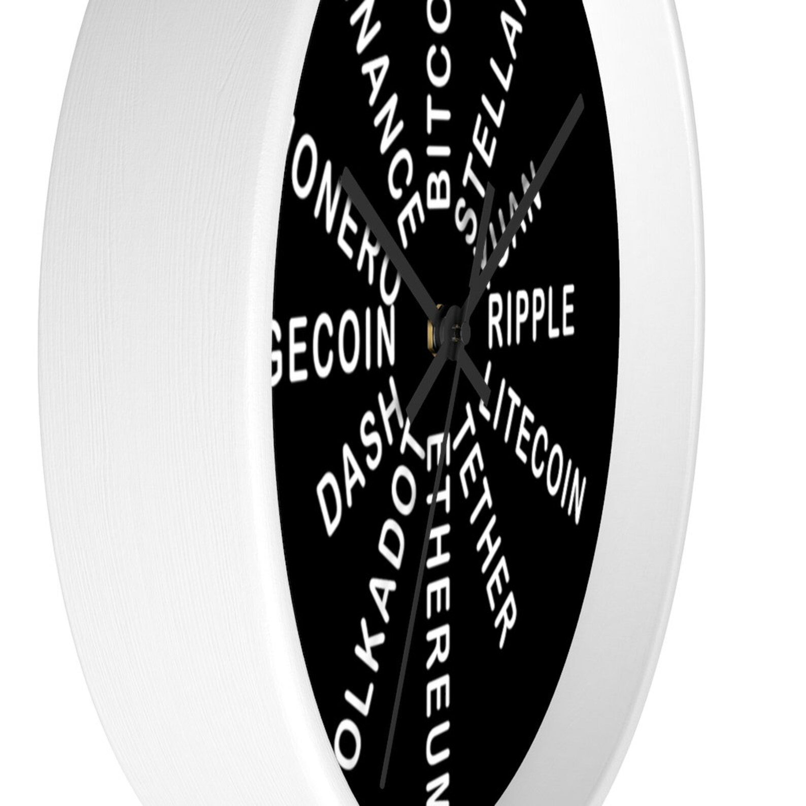 Crypto Currencies Wall Clock Crypto of the Hour Modern - Etsy