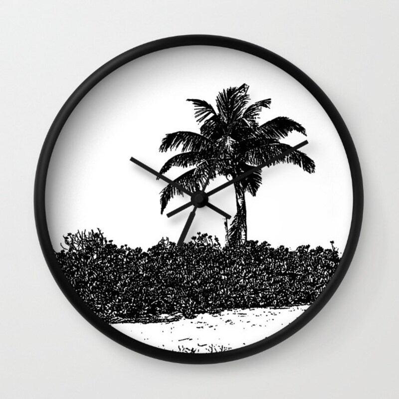 Palm Tree Clock - Etsy